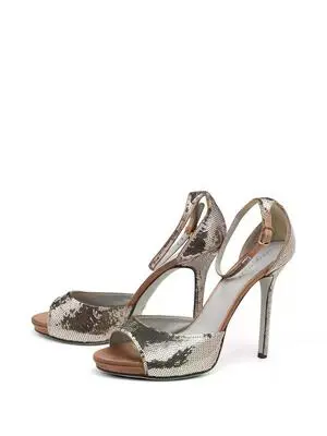 SERGIO ROSSI Sequin Ankle-strap Sandals