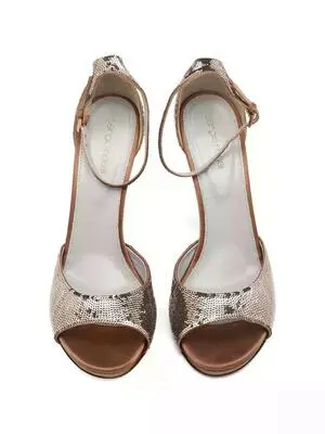 SERGIO ROSSI Sequin Ankle-strap Sandals