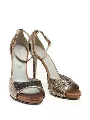 SERGIO ROSSI Sequin Ankle-strap Sandals