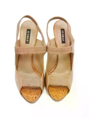 LE SILLA Patent Leather Slingback Sandals
