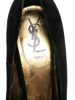 Saint Laurent Suede Cap Toe Pumps