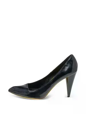 Alexander McQueen Patent Leather Pointed-toe Pumps - Black