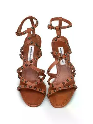 Manolo Blahnik Studded Ankle-strap Sandals