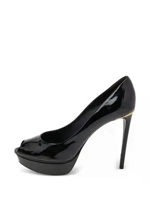 LOUIS VUITTON Eyeline Peep-toe Pumps - Black
