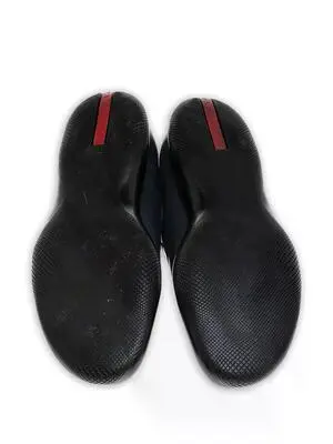Prada Perforated Leather Loafers