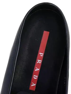 Prada Perforated Leather Loafers