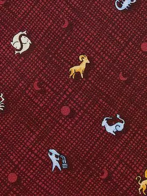 Dunhill Zodiac Print Neck Tie
