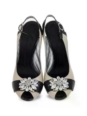 GIUSEPPE ZANOTTI Embellished Peep-toe Sandals