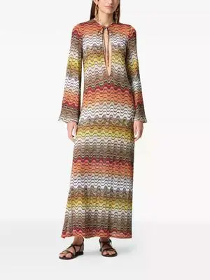 Missoni Maxi Dress With Chevron Pattern