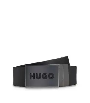 Hugo Reversible Leather Belt - Black