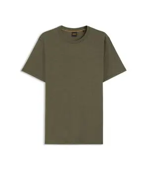 BOSS Cotton Jersey T-shirt With Logo Detail - Green