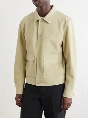 FRAME Suede Trucker Jacket