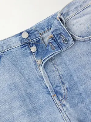 Acne Studios Ripped Straight-leg Cotton Jeans