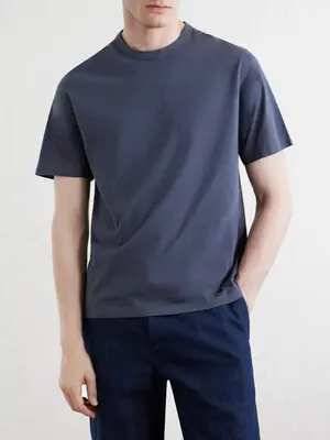 Officine Générale Three-pack Organic Cotton-jersey T-shirt