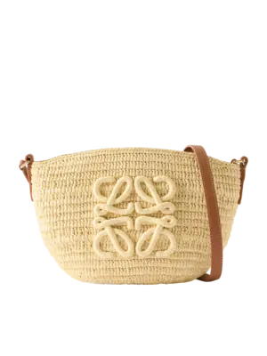 Loewe Eclipse Raffia Shoulder Bag