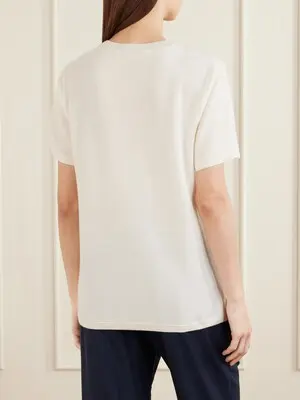 GOD’S TRUE CASHMERE God's True Cashmere Signature Knitted Cashmere T-shirt