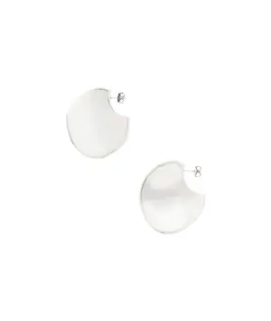 Bottega Veneta Sterling Sculptural Earrings - Silver