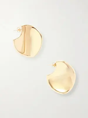 Bottega Veneta Sculptural Plated Earrings - Gold