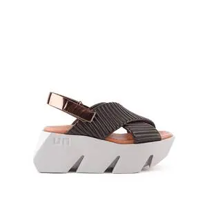 United Nude Slingback Flatform Sandals - Grey/brown