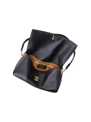 Tory Burch Charlie Shoulder Bag - Black