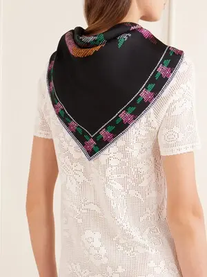 Chloé Printed Silk Scarf