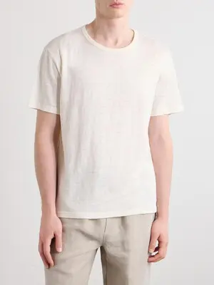 GOD'S TRUE CASHMERE Signature Linen T-shirt