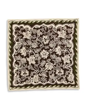 Madewell Medium Silk Bandana - Dark Brown