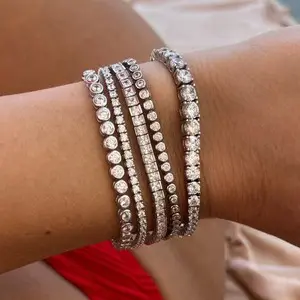 LENI JAMES Poppy 3mm Bezel Tennis Bracelet