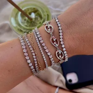 LENI JAMES The Kate 3mm Tennis Bracelet