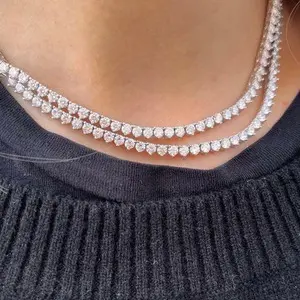 LENI JAMES The Kate 3mm Tennis Necklace