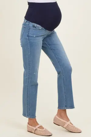 PINKBLUSH Maternity Slim Straight Leg Jeans