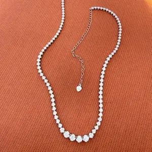 LENI JAMES Claudia Graduated Tennis Necklace
