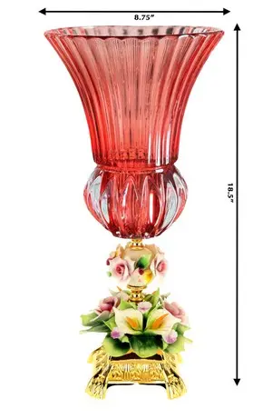 MARK ROBERTS Classic Pedestal Rose Vase