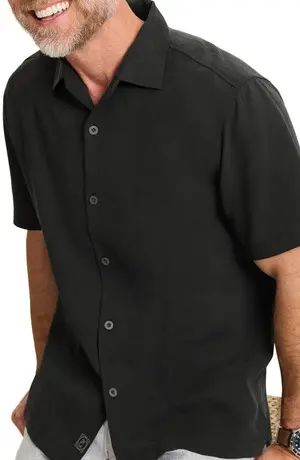 Tommy Bahama Kona Luxe Silk Button-up Shirt - Black