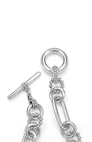 Lagos Sterling Figaro Link Bracelet