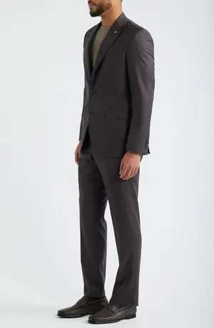 JACK VICTOR Esprit Contemporary Fit Mélange Super 130s Wool Suit