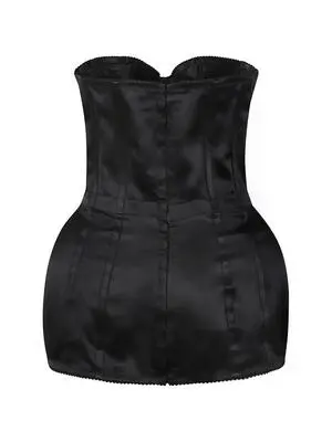 Magda Butrym Boned Satin Corset Top