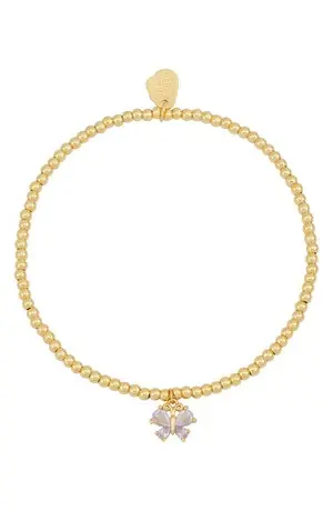 Estée Lauder Dreamer Cubic Zirconia Butterfly Charm Bracelet - Gold