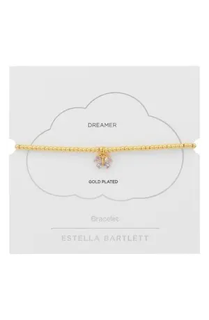 Estée Lauder Dreamer Cubic Zirconia Butterfly Charm Bracelet