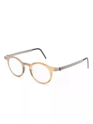 LINDBERG Buffalo Round-frame Eyeglasses