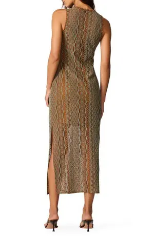 Steve Madden Nyssa Sleeveless Maxi Dress - Rust Multi