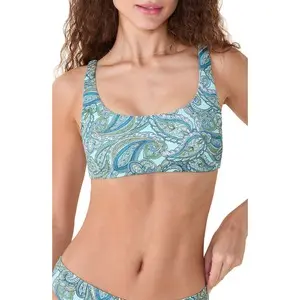 ANDIE The Devon Bikini Top Paisley Print - Poolside Paisley