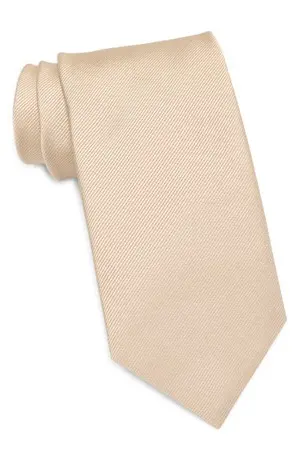 BOSS Silk Neck Tie - Open Beige