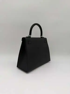 Hermès Kelly Epsom Palladium Hardware - Black