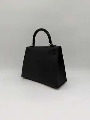 Hermès Kelly Epsom Palladium Hardware - Black