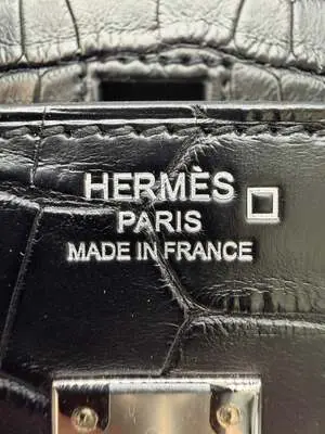Hermès Birkin Matte Alligator With Palladium Hardware - Black
