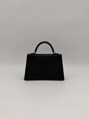 Hermès Epsom Leather Handbag With Palladium Hardware
