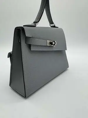 Hermès Kelly Gris Pantine Epsom Leather Handbag - Grey
