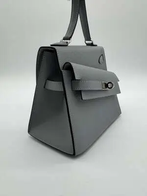 Hermès Kelly Gris Pantine Epsom Leather Handbag - Grey