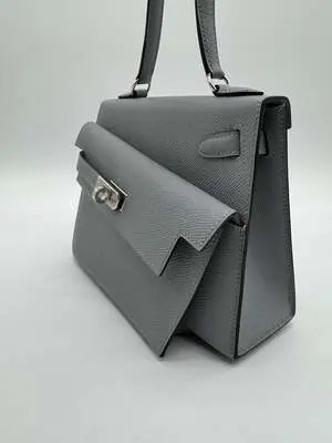 Hermès Kelly Gris Pantine Epsom Leather Handbag - Grey